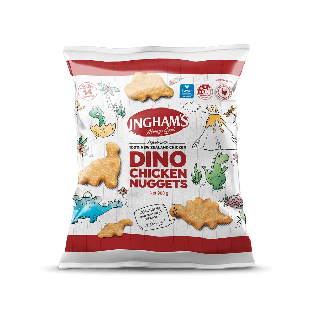 Crispy Dino Chicken Nuggets | Ingham's New Zealand